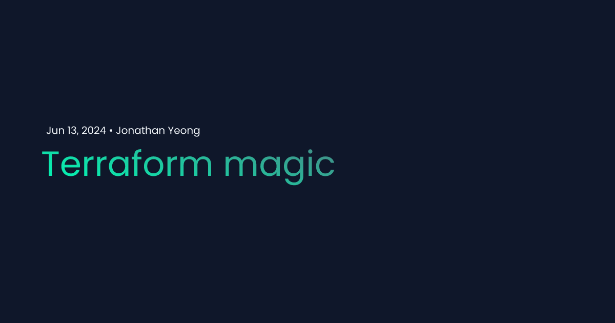 Terraform magic